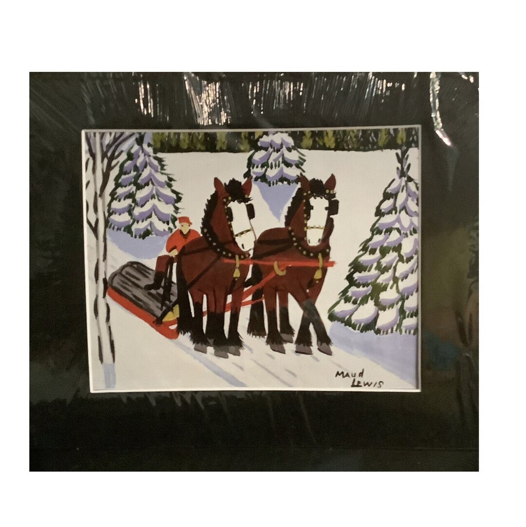 Maud Lewis Folk Art From Nova Scotia, 14 X 11 Matted Print From 2011 ...