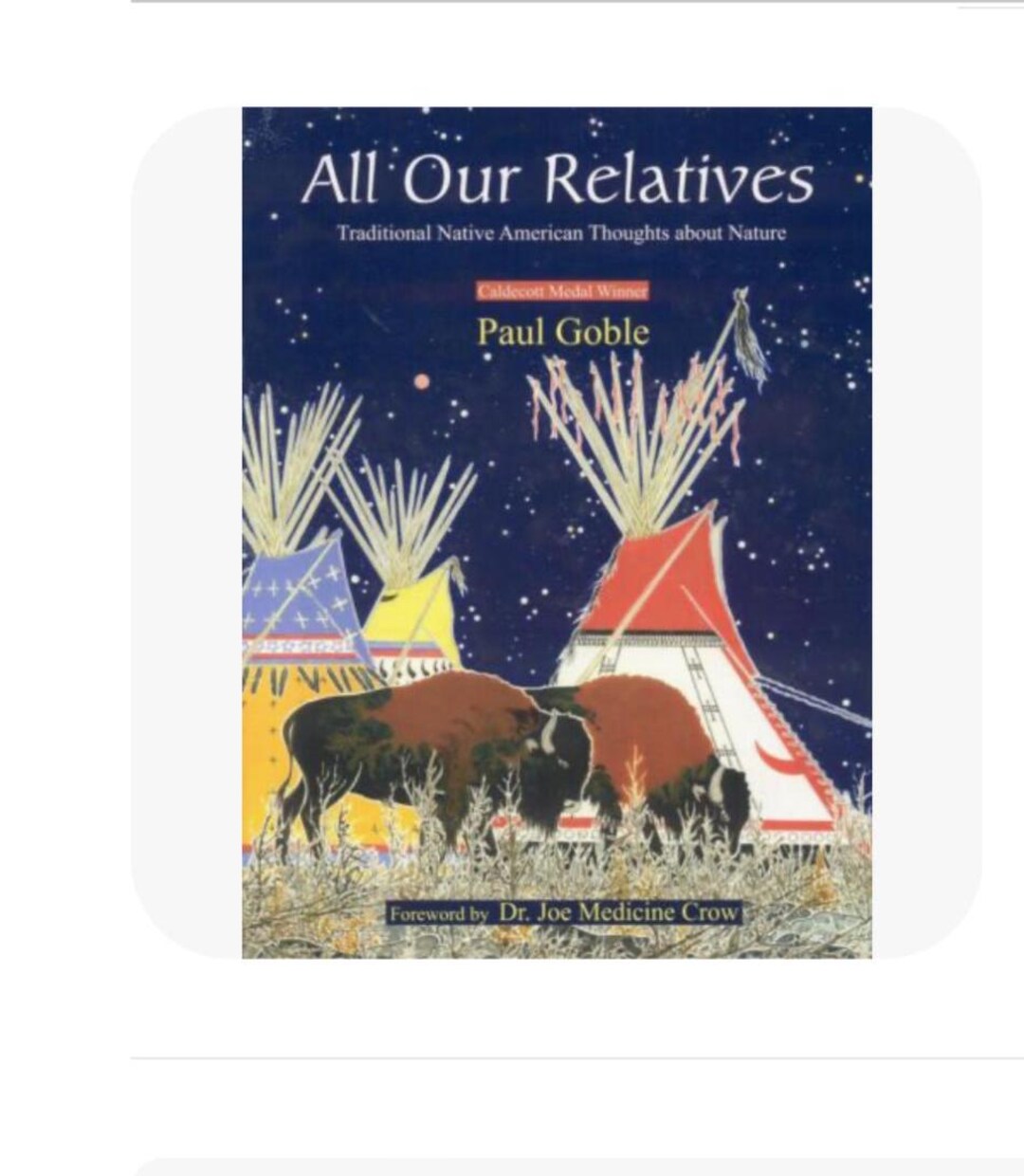 All Our Relatives: Traditional Native American Thoughts About Nature - Etsy