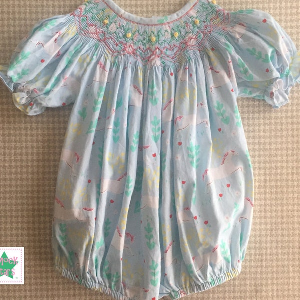 Girls Smocked Bubble - Etsy