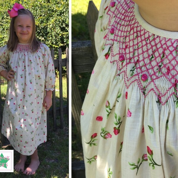 Girl Smocked Dress - Etsy