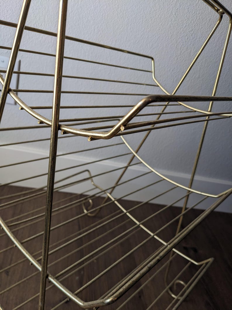 Vintage Mid Century 3 Tier Magazine Rack - Etsy