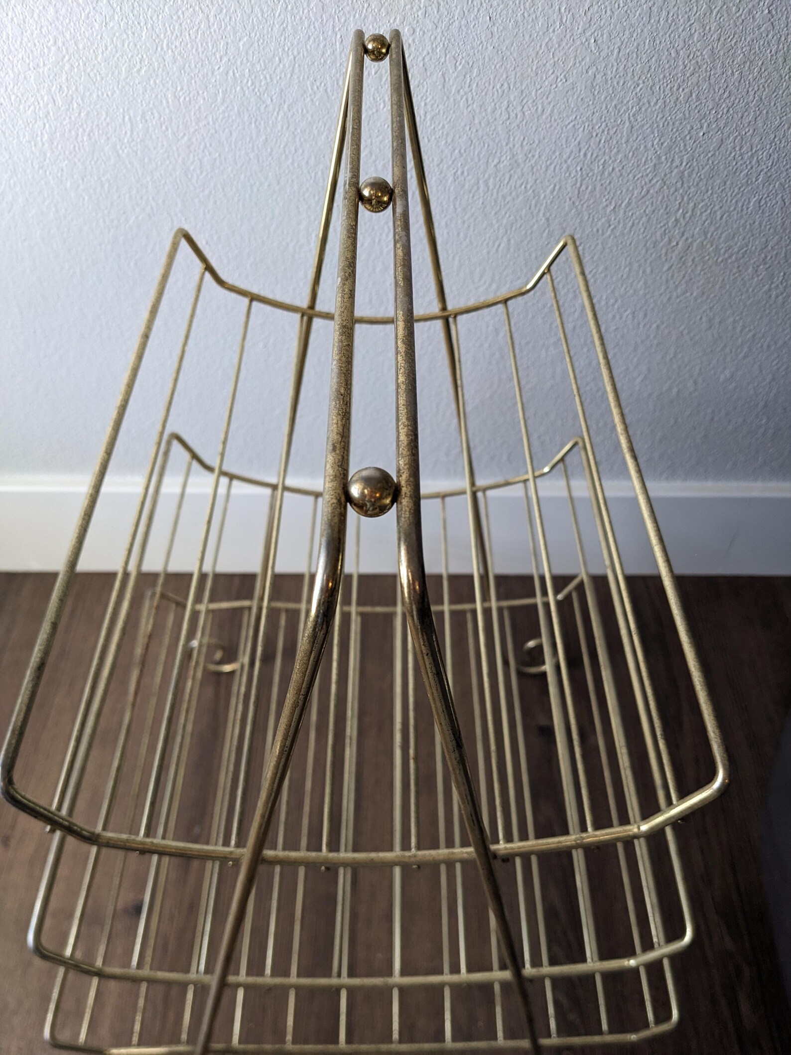 Vintage Mid Century 3 Tier Magazine Rack - Etsy