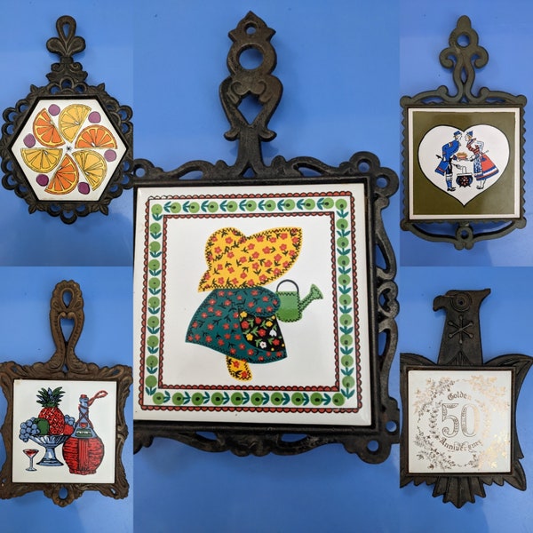 Cast Iron Trivet Vintage - Etsy