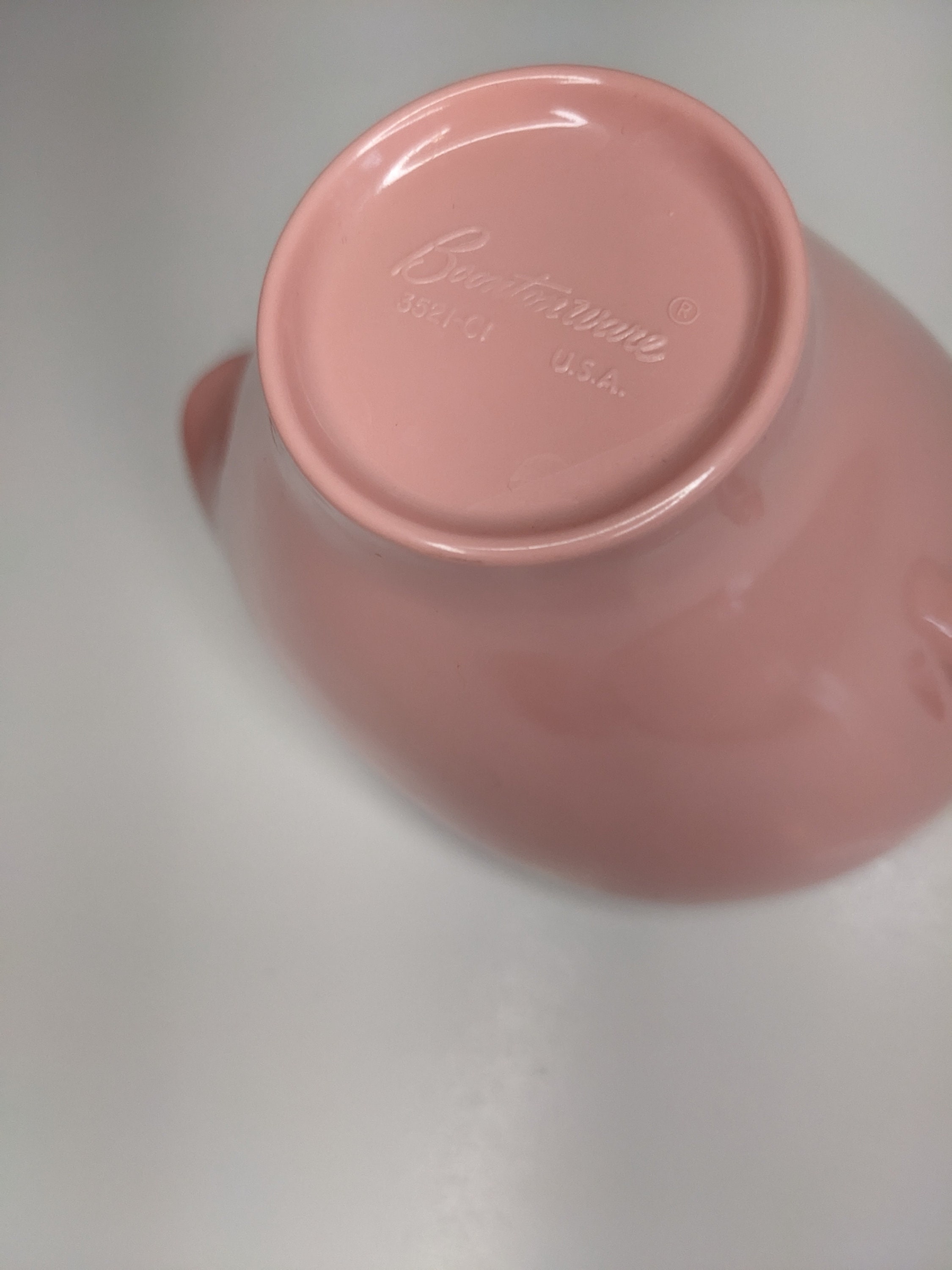 Vintage Boontonware Pink Cream and Sugar/ Serving Tray - Etsy