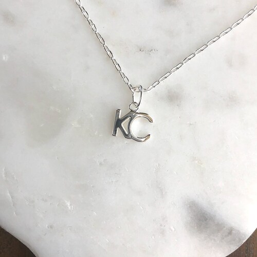 Kansas City Necklace small KC Pendant Necklace - Etsy