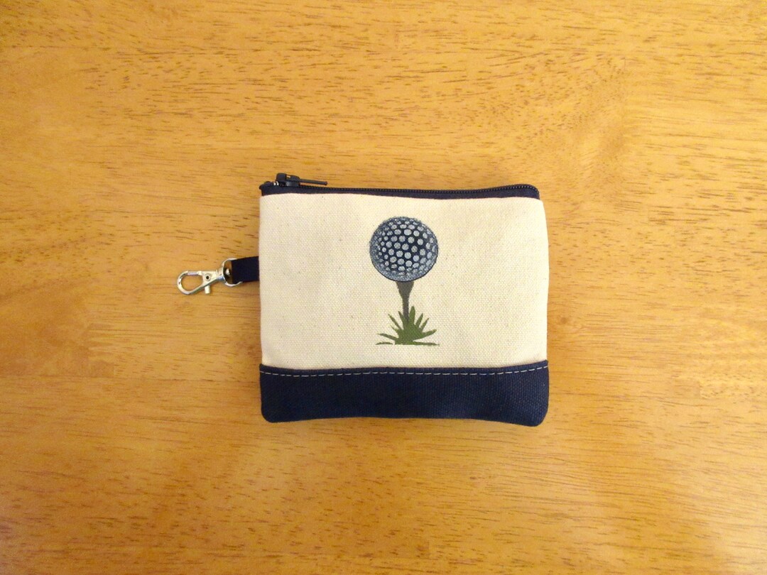 Tee Golf Pouch Handmade, Clip on Bag, 4 X 4 1/2" - Etsy