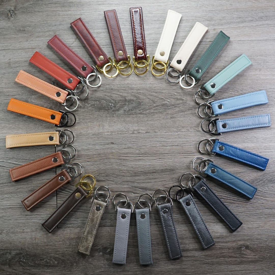 Upcycled Leather Keychain Strap, Clutch/wallet Accessory - Etsy