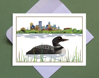 Loon Greeting Card - Etsy