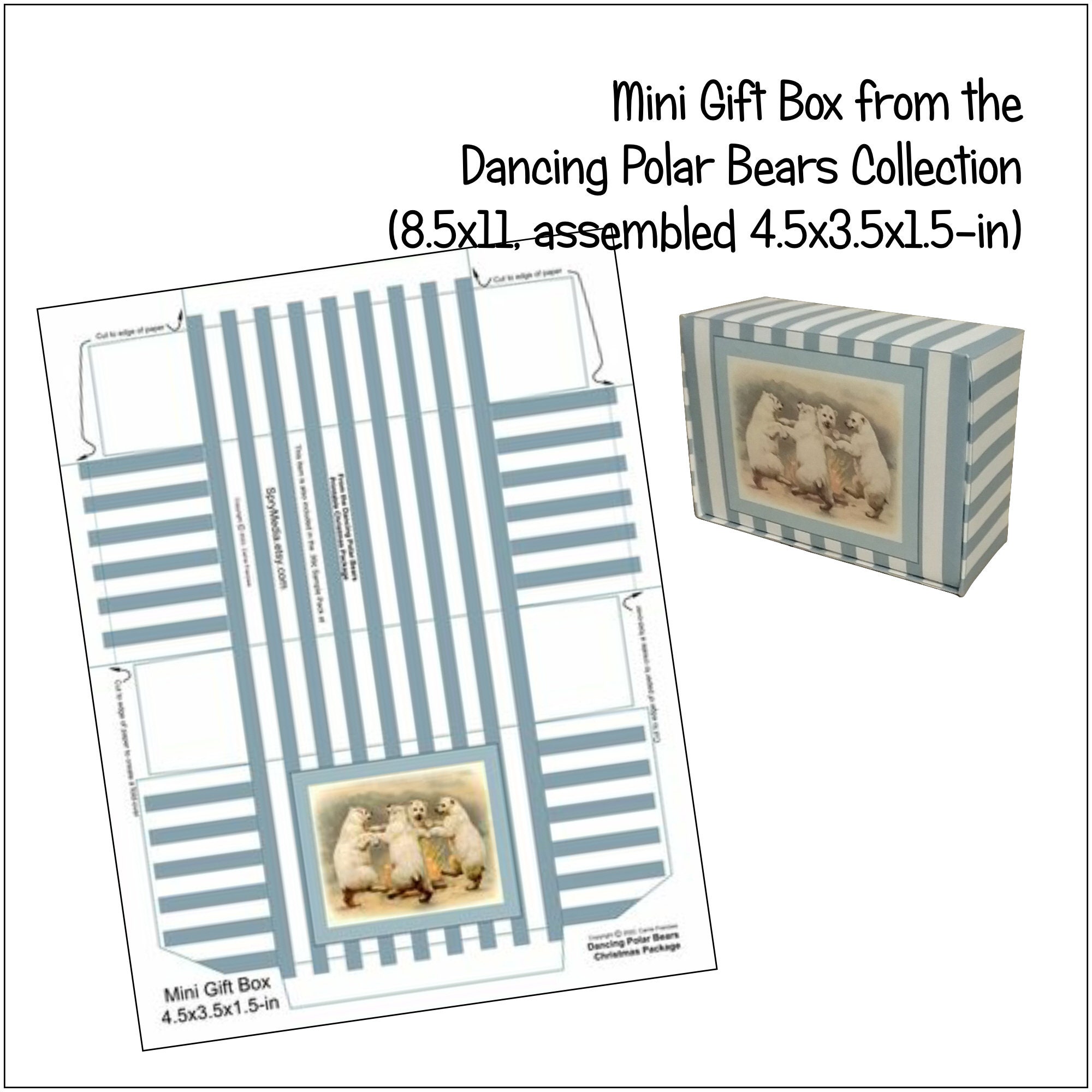 Spry Media .99-cent Sample Pack - PRINTABLE 4-fold Card & Envelope, Pop ...