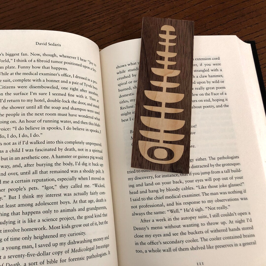 Scandinavian Style Wood Veneer Bookmark - Etsy
