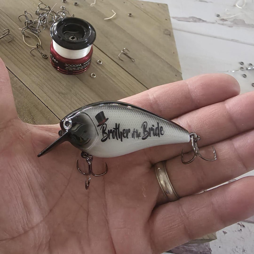 Personalized Brother of the Bride Fishing Lure: Wedding Keepsake - Etsy