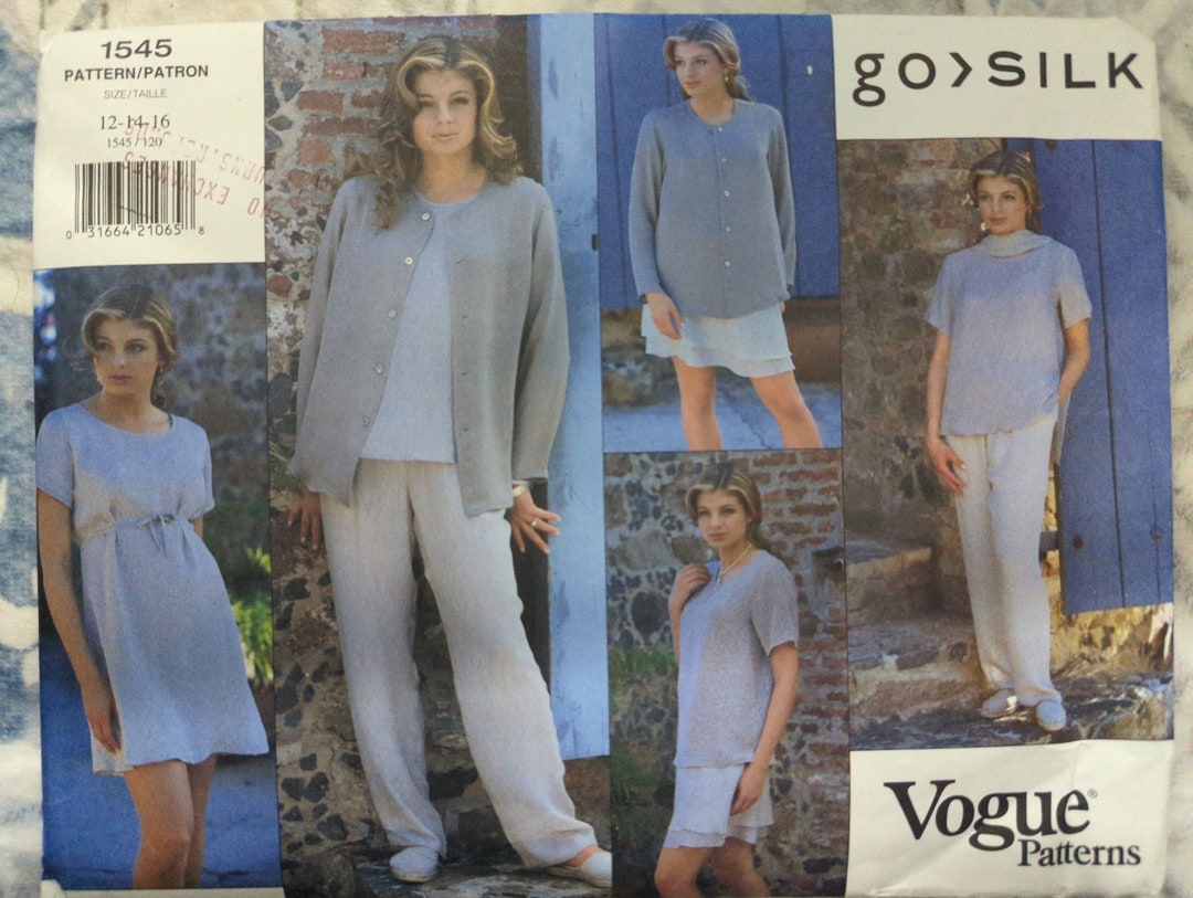 Vogue Patterns - Go>silk - Uncut Pattern - 1545 - Etsy