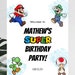 Super Mario Welcome Sign Template, Instant Editable Mario Birthday ...
