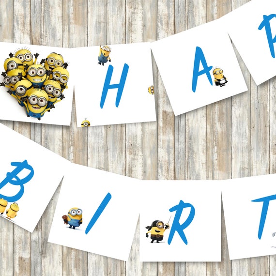 Despicable Me Birthday Banner
