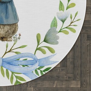 Peter Rabbit Round Rug for Nursery or Kids Playroom, Peter Rabbit Theme ...