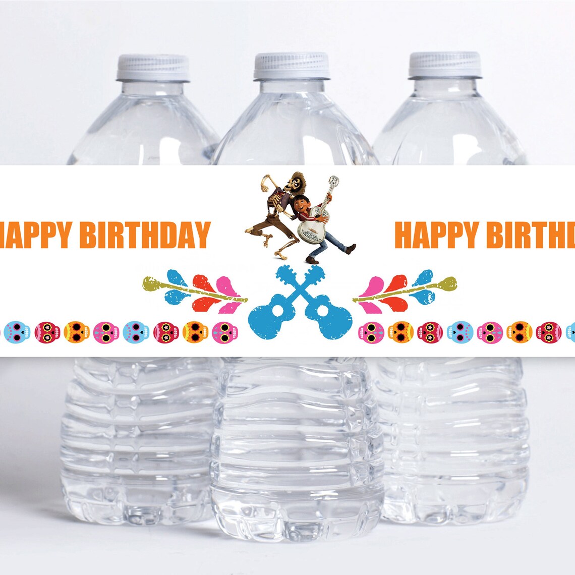 Coco Birthday Party Water Bottle Labels Coco Movie Birthday - Etsy