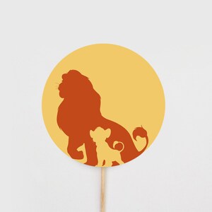 Lion King Cupcake Toppers, Happy Birthday Cake Toppers, Hakuna Matata ...