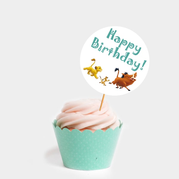Lion King Cake Toppers Printable - Etsy