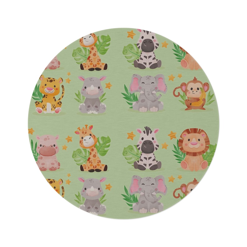 Safari Animals Nursery Rug Jungle Nursery Decor Nursery - Etsy