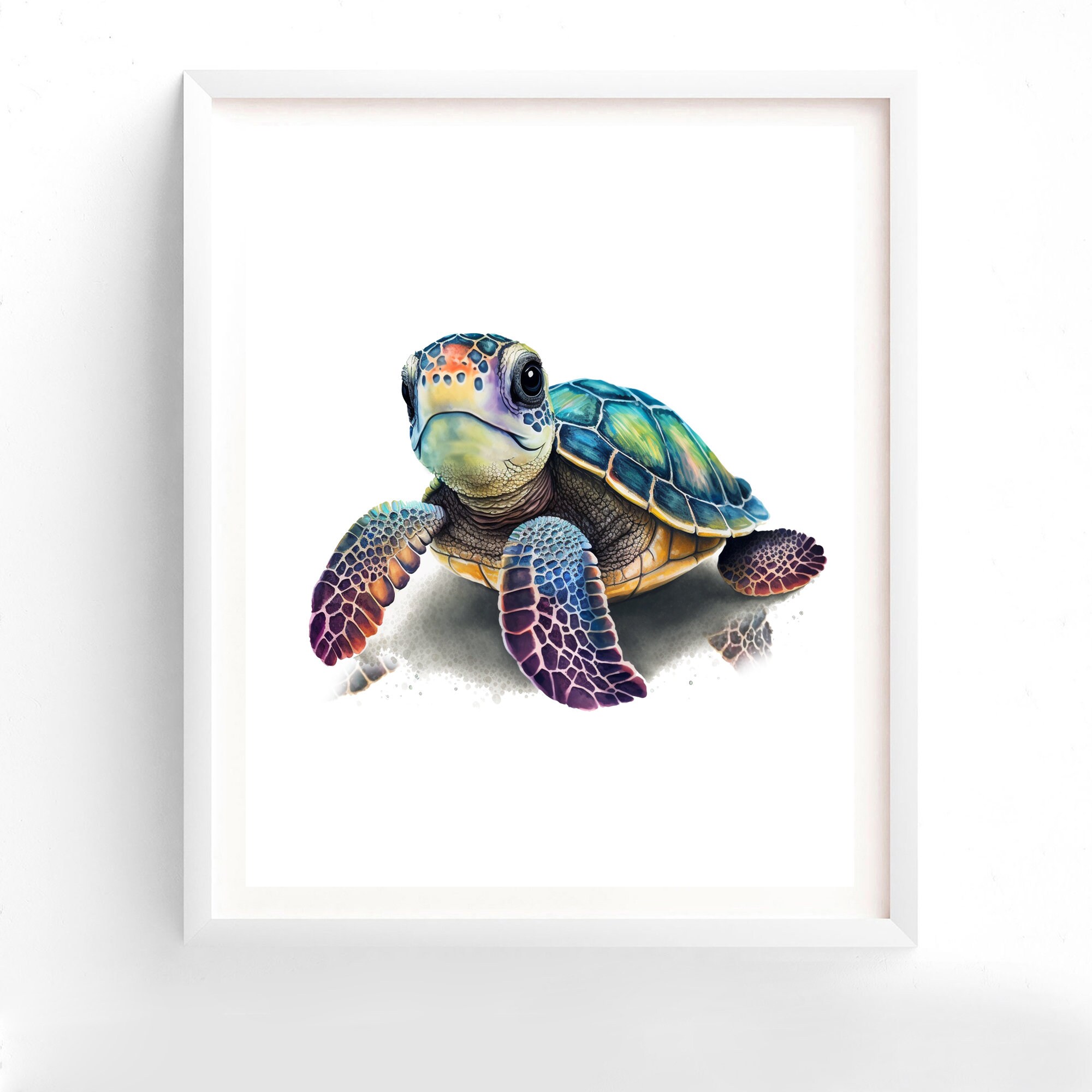 Set of 3 Sea Turtle Prints Ocean Themed Nursery Decor - Etsy