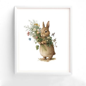 Peter Rabbit Inspired Watercolor Prints Set of 3, Nursery Art, Kids ...