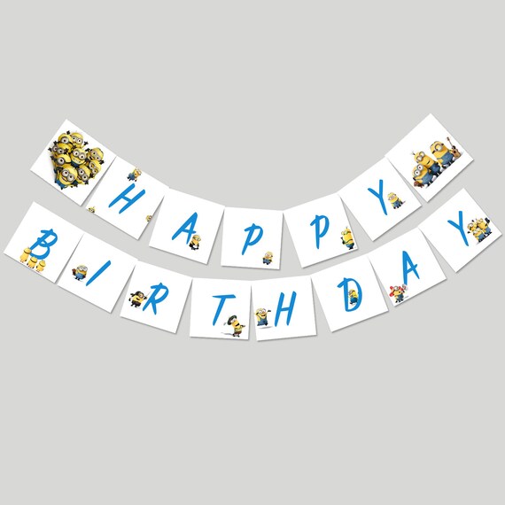 Minion Happy Birthday Banner