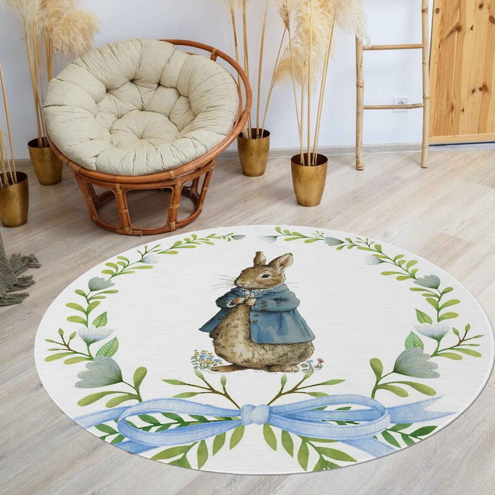 Peter Rabbit Round Rug for Nursery or Kids Playroom Peter - Etsy