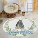 Peter Rabbit Round Rug for Nursery or Kids Playroom, Peter Rabbit Theme ...