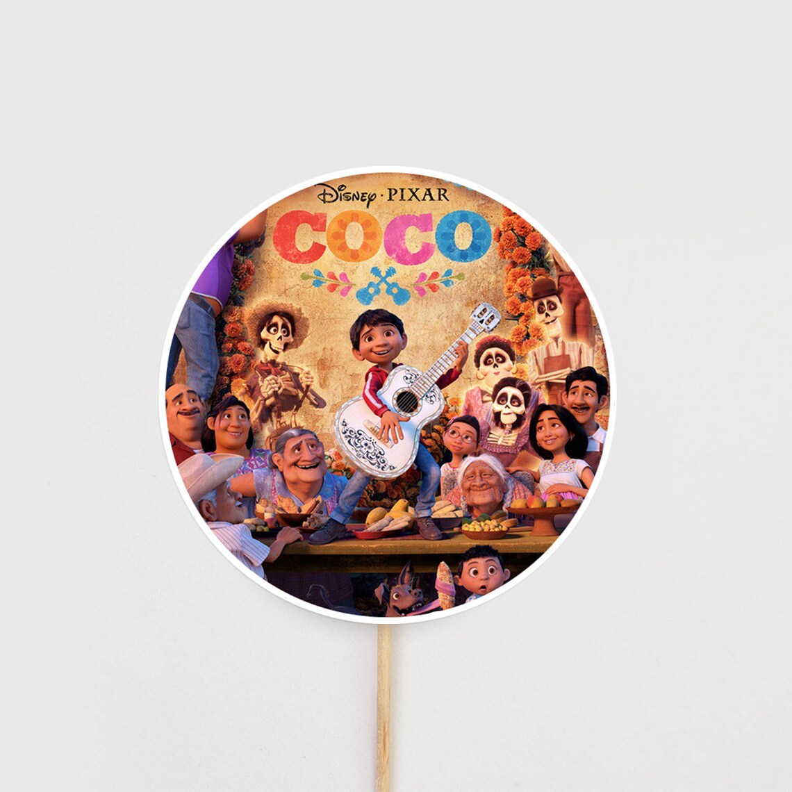 Coco Cupcake Toppers Happy Birthday Cake Toppers - Etsy