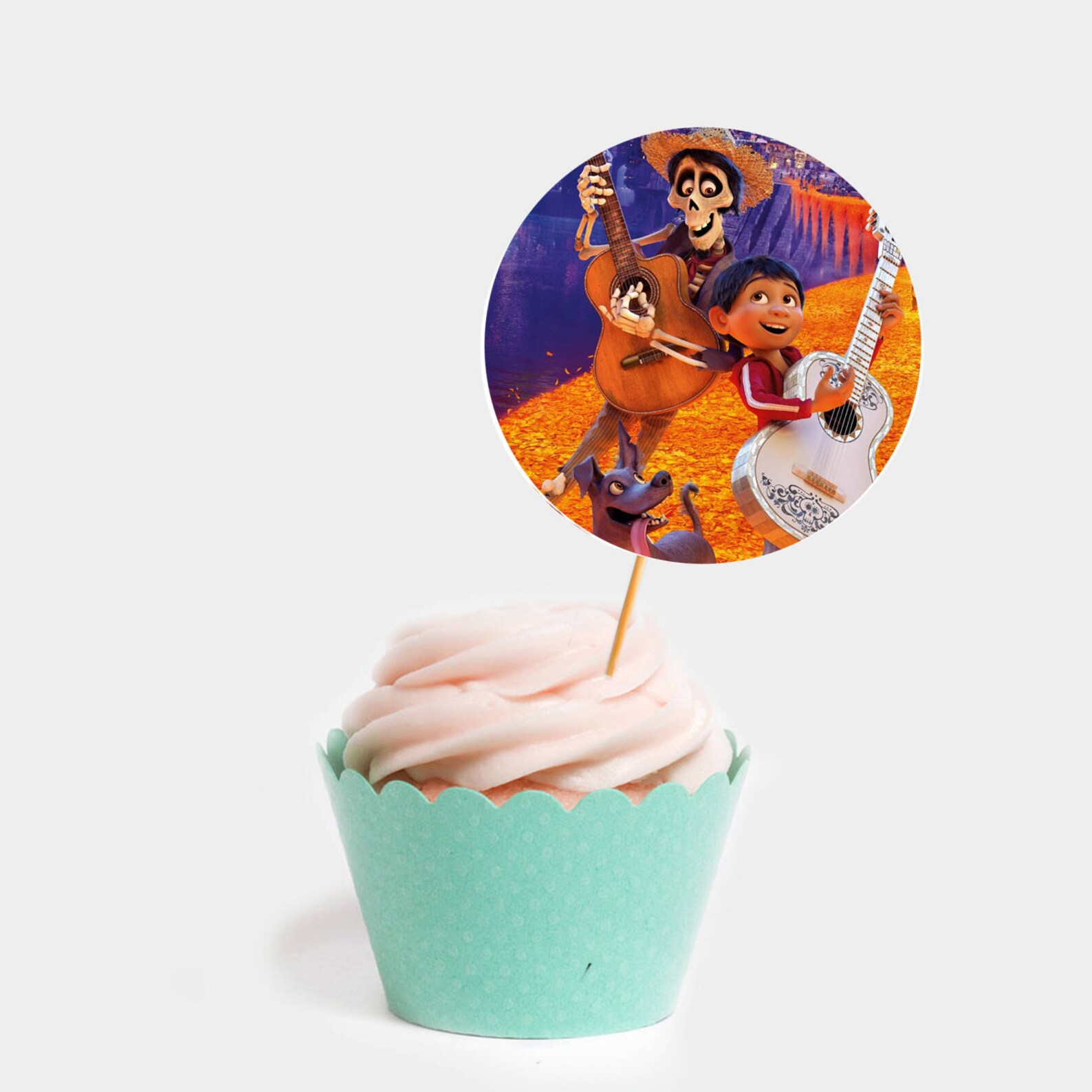 Coco Cupcake Toppers Happy Birthday Cake Toppers - Etsy