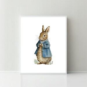 Peter Rabbit Inspired Watercolor Prints Set of 3, Nursery Art, Kids ...