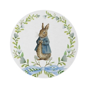Peter Rabbit Round Rug for Nursery or Kids Playroom, Peter Rabbit Theme ...
