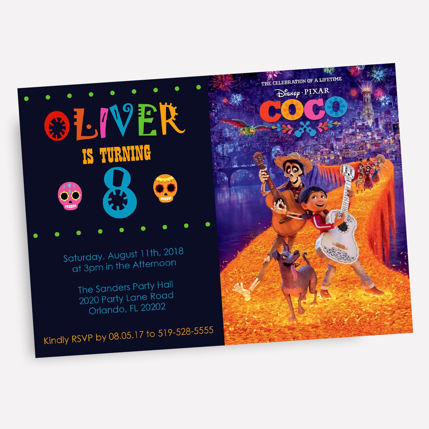 Paper Invitations & Announcements Coco Invitation Fiesta Birthday ...