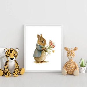 Peter Rabbit Inspired Watercolor Prints Set of 3, Nursery Art, Kids ...