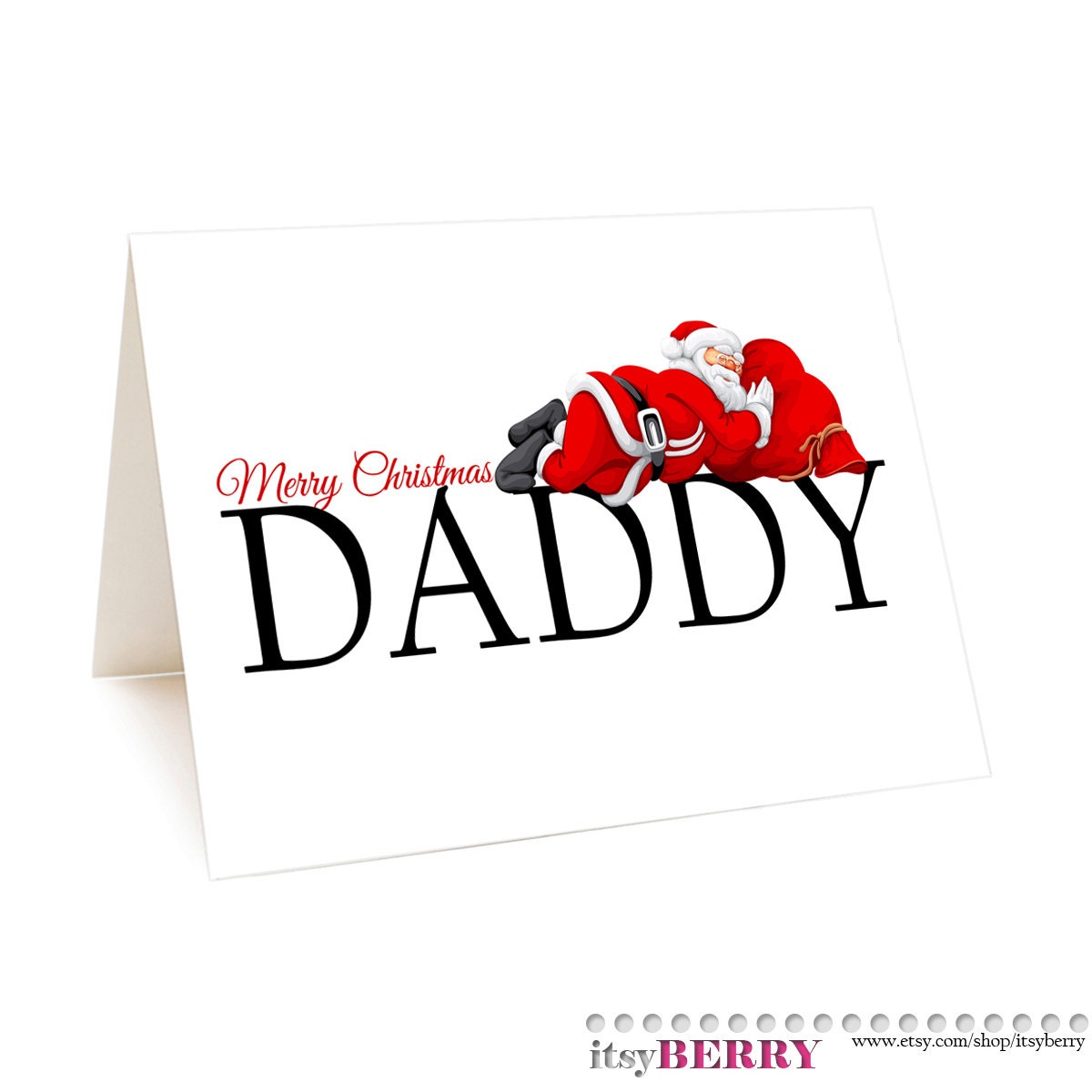 Merry Christmas Card for Dad Kids DIY Gift Christmas Card - Etsy