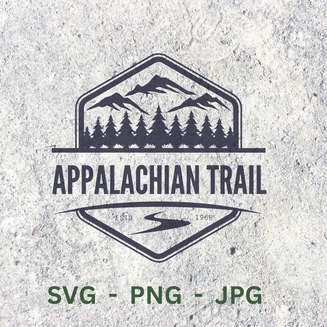 Appalachian Trail Digital File for Cricut or Silhouette, SVG, PNG, JPG ...