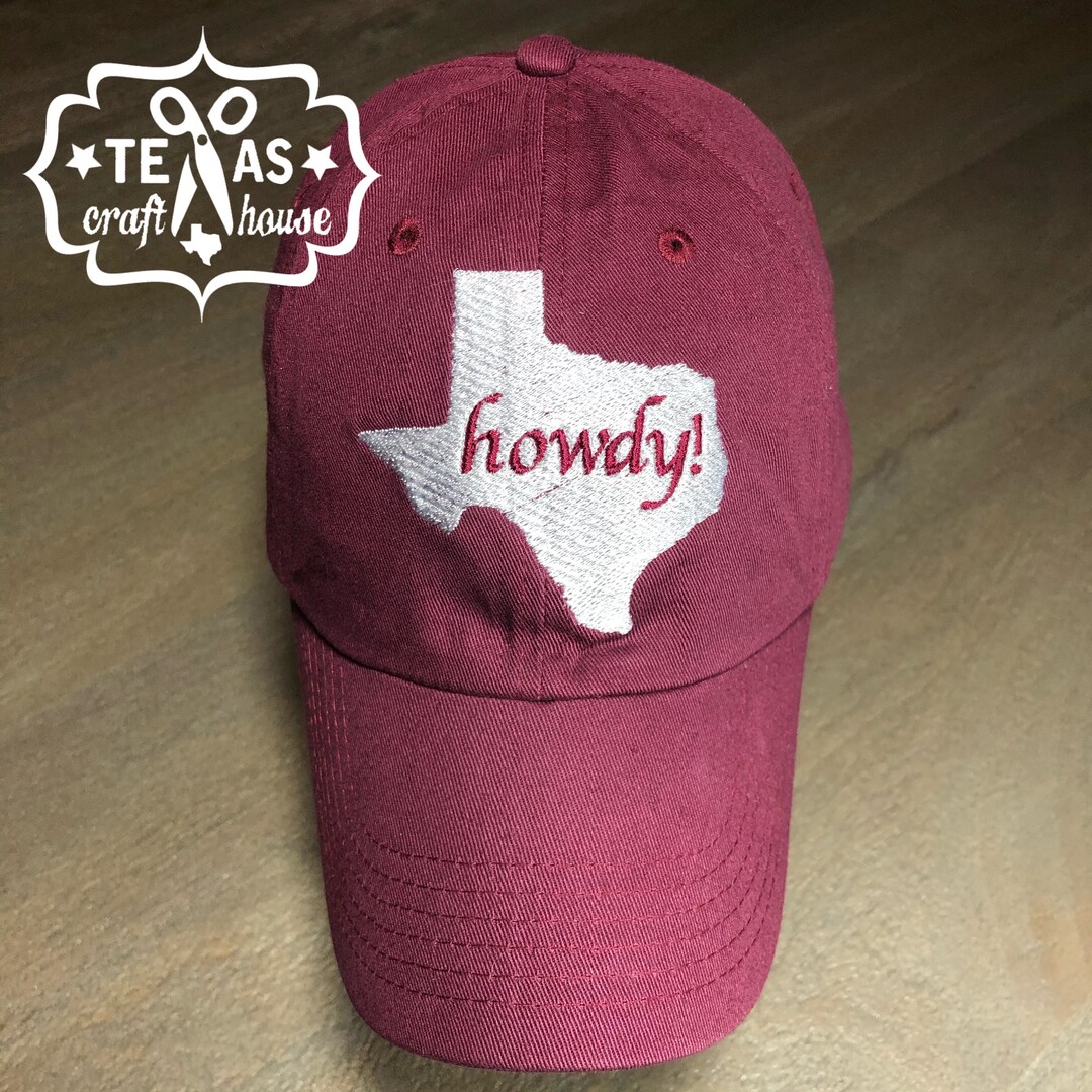 Howdy Texas Monogram Baseball Hat - Howdy Baseball Hat - Howdy Hat - Etsy