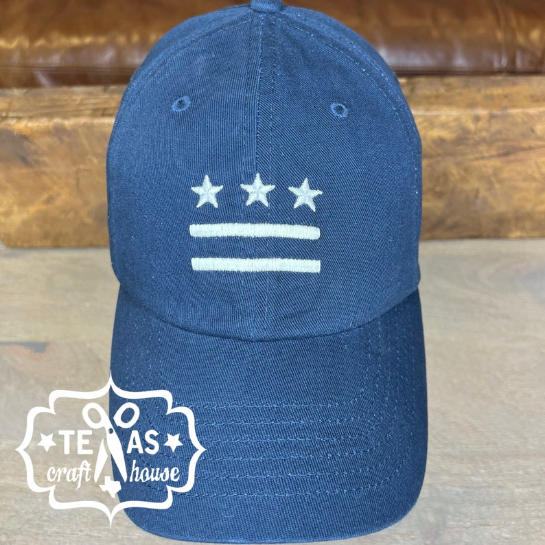Washington DC Flag Logo Baseball Hat Washington DC Baseball - Etsy