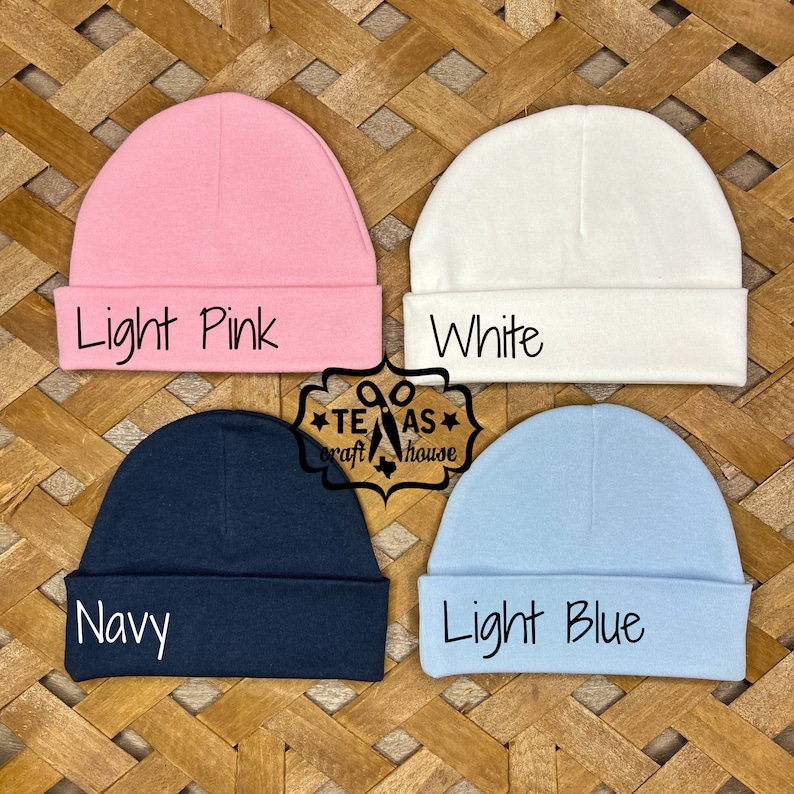 Monogrammed Newborn Baby Hat Embroidered Newborn Baby Hat - Etsy