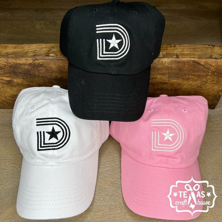 City of Dallas Star Logo Baseball Hat - Triple D Logo - Dallas Texas ...