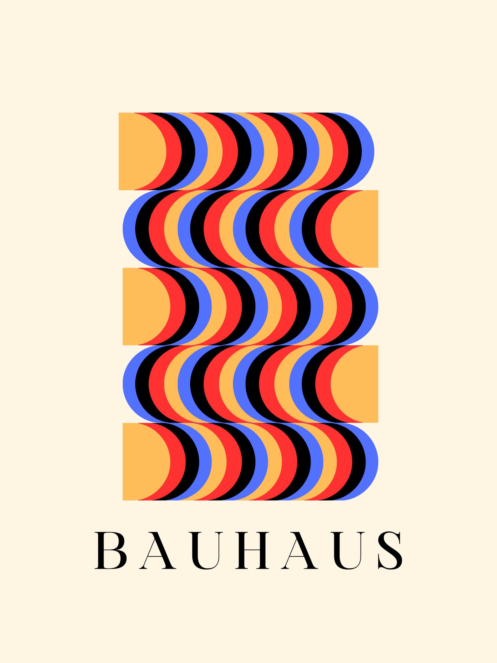 Wavy Bauhaus Design - Etsy