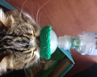 Pet Supplies Small Aerokat Feline Asthma Inhaler Knit Cover Silver Gray ...