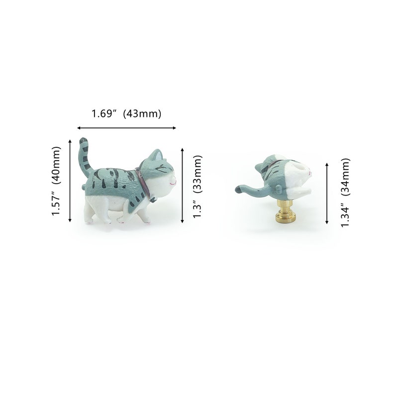 Resin Cat Drawer Knobs Wardrobe Knob Pull Cute Animal Knobs - Etsy