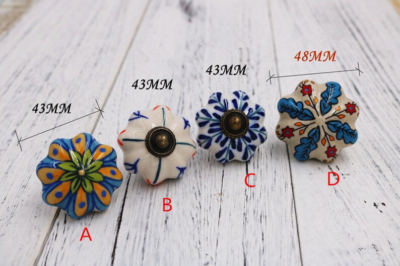Ceramic Knob Dresser Drawer Knob Colorful Knobs Girls Children - Etsy