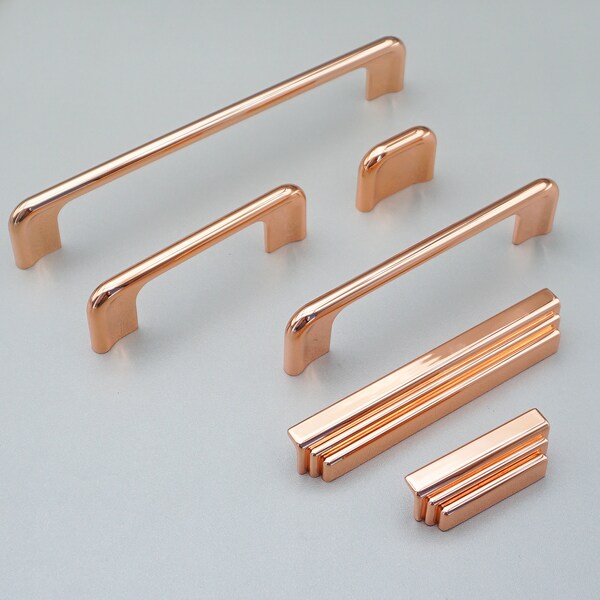 Rose Gold Cabinet Hardware - Etsy