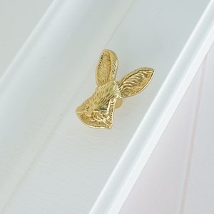 Brass Rabbit Knobs Gold Knobs Decor Bunny Dresser Knobs Pulls - Etsy
