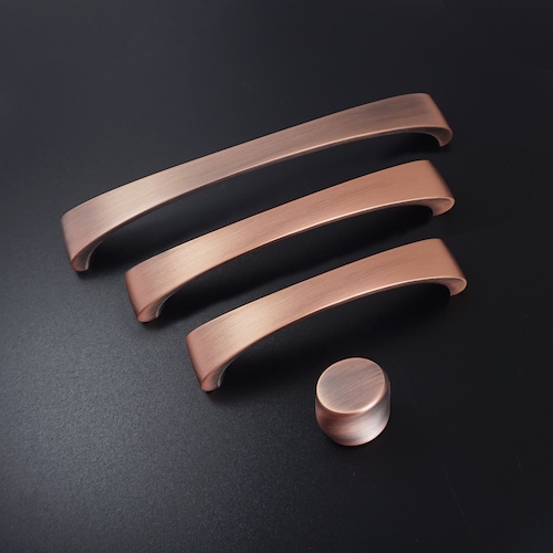 Brushed Copper Door Handles Drawer Pulls Handles Cabinet | Etsy