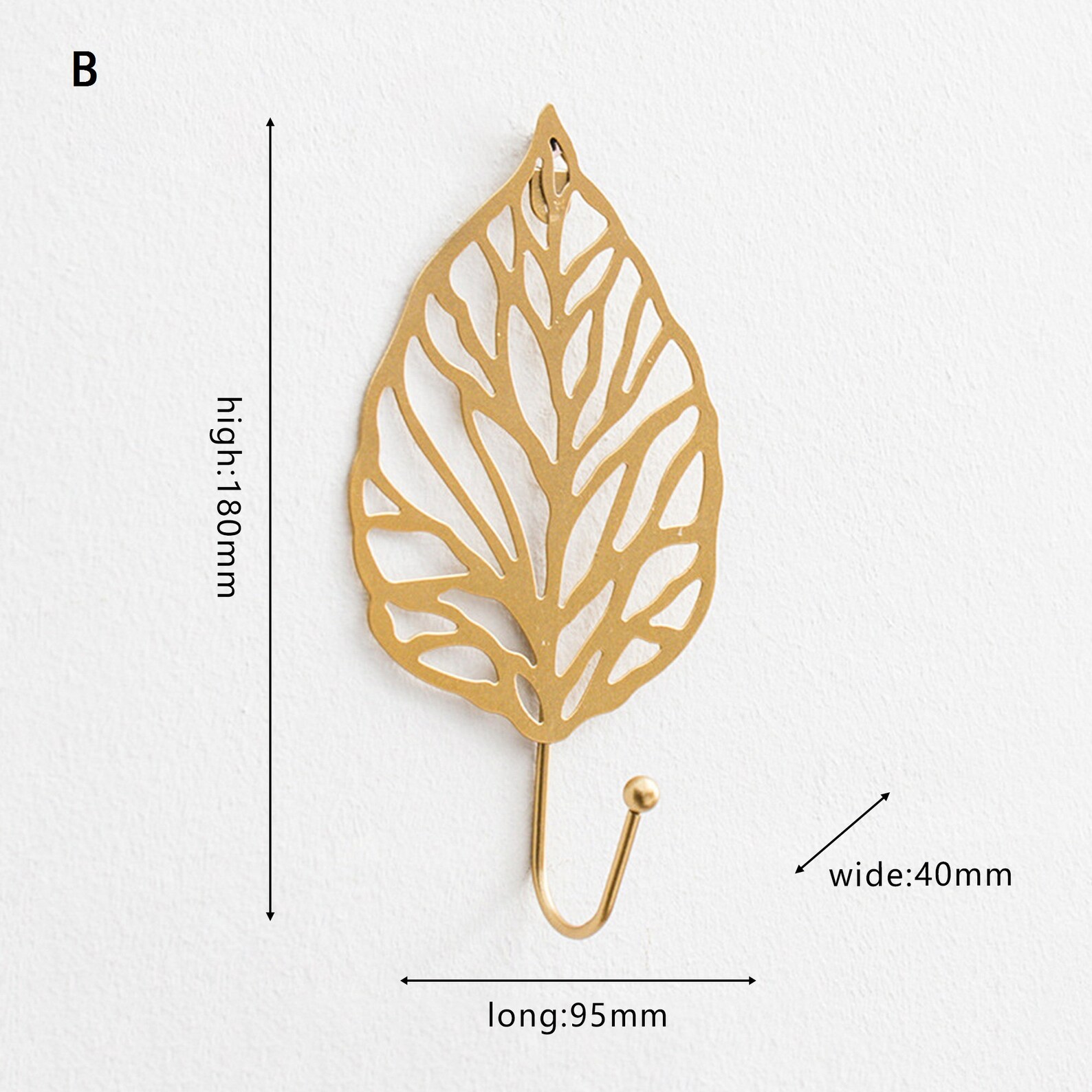 Nordic Gold Leaf Hooks Creativity Wall Hooks European Coat | Etsy UK