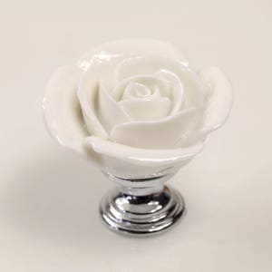 Dresser Knobs Ceramic Rose Flower Knobs Drawer Knobs Pulls - Etsy