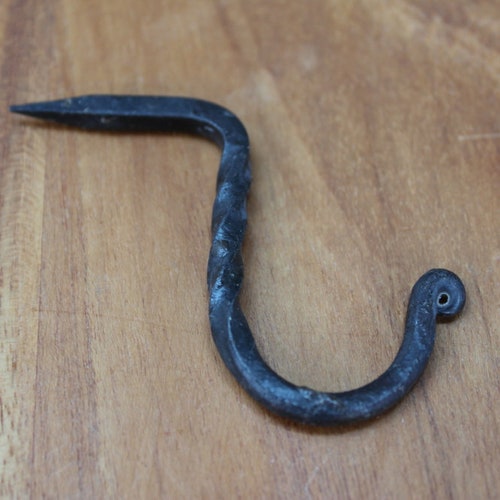 Hand Forged Wall Hook - Etsy